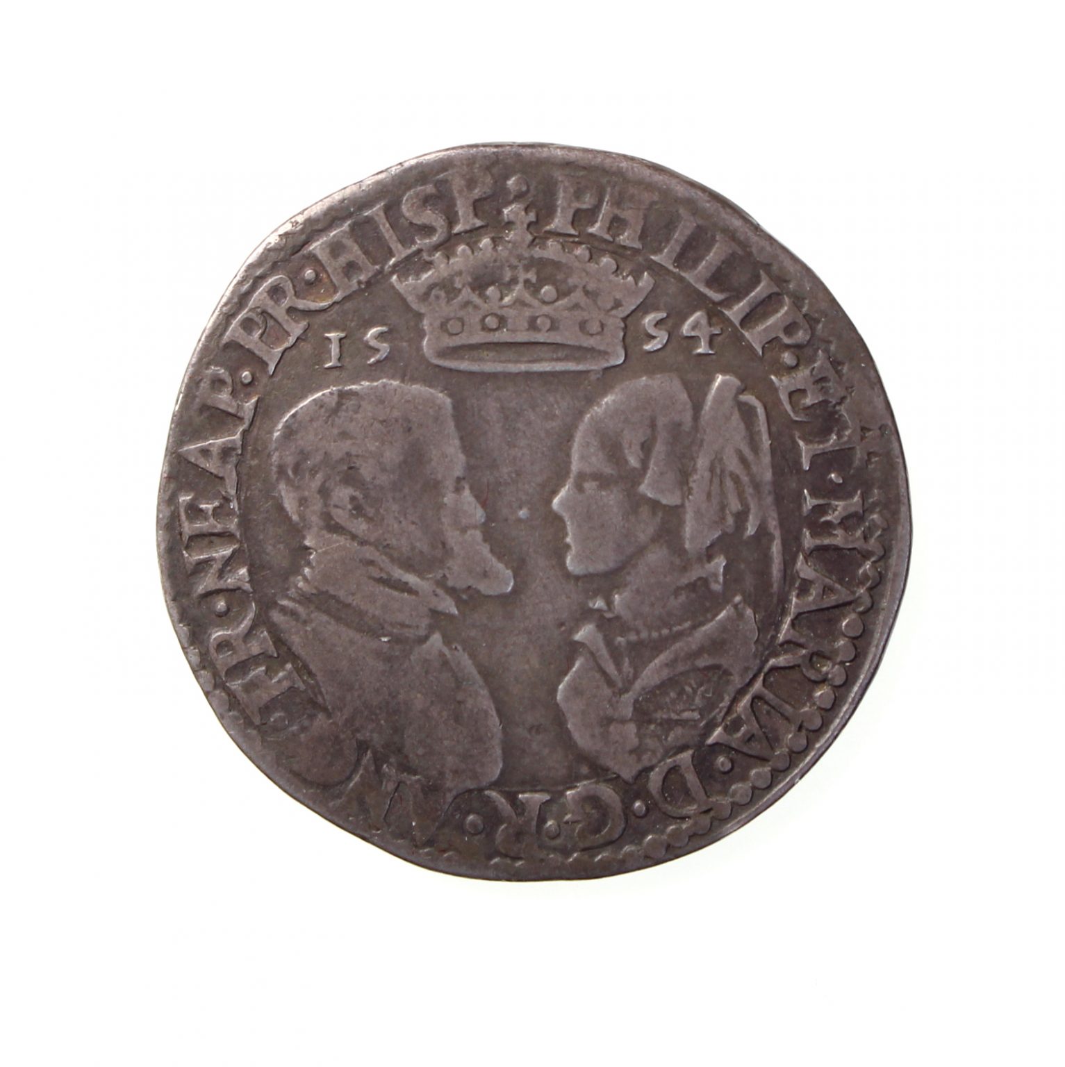 Philip & Mary AR Shilling 1554-1558AD : Silbury Coins