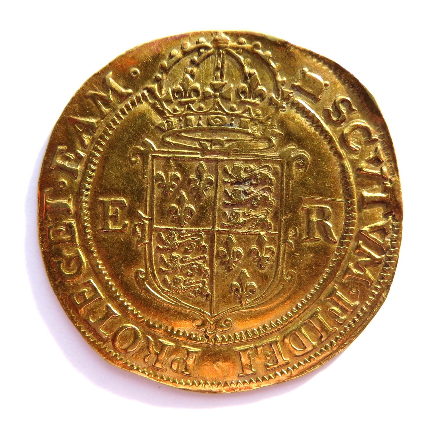 Elizabeth I Gold Pound 1558-1603AD Sixth Issue 1594-6AD : Silbury Coins