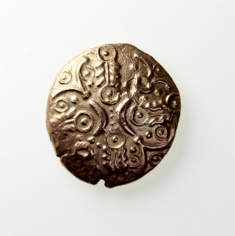 Catuvellauni Tasciovanus Gold Stater 25BC-25AD Warrior with Carnyx ...