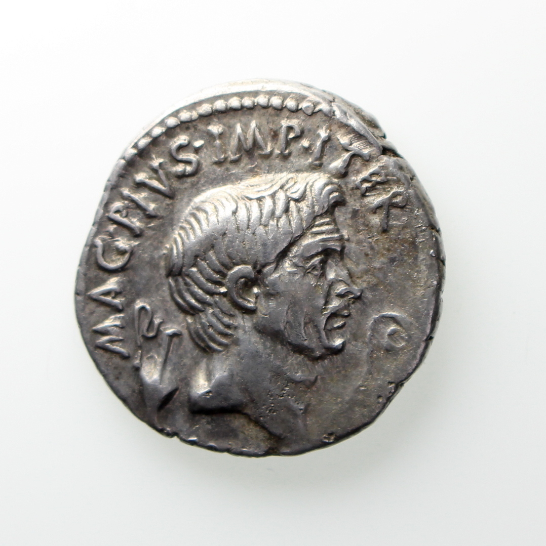 Sextus Pompey Silver Denarius 45 36BC Silbury Coins Silbury Coins Sextus Pompey Silver Denarius 45 36BC Silbury Coins Silbury Coins