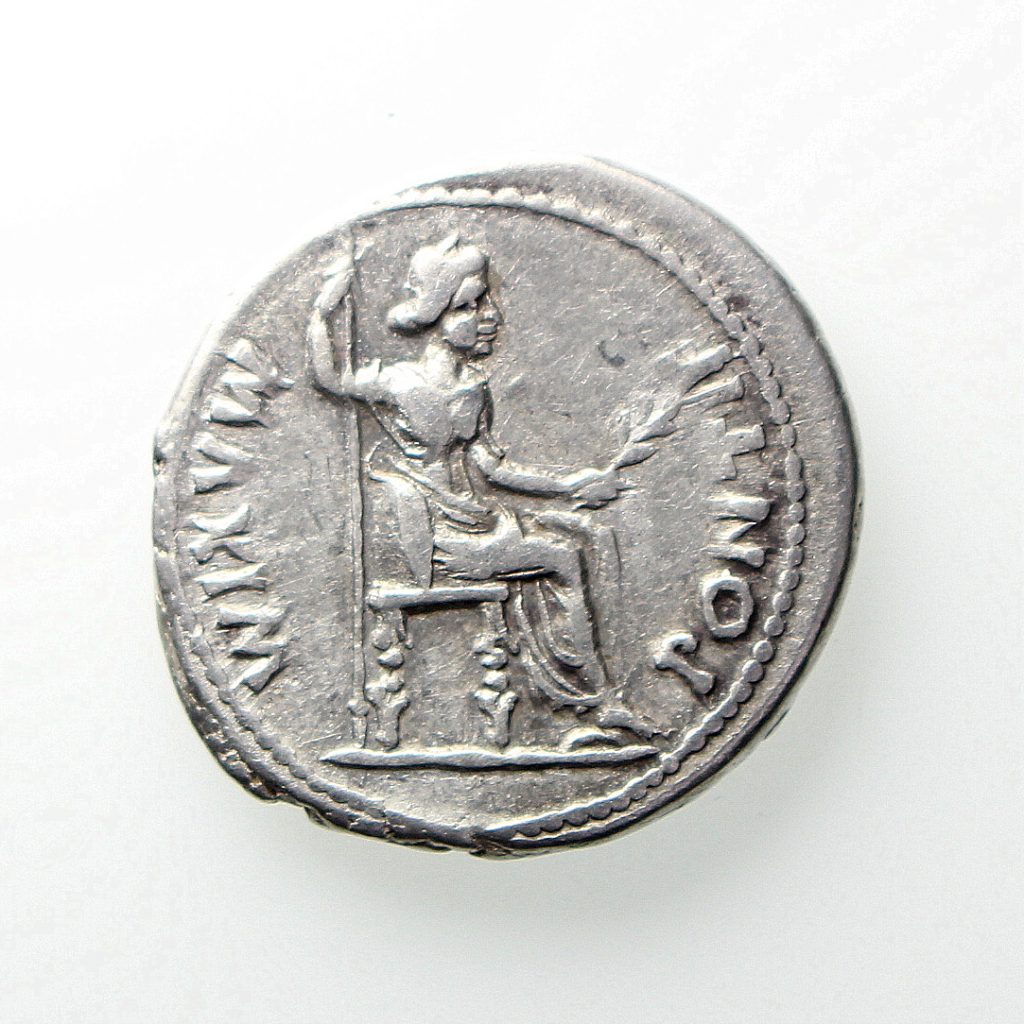 Tiberius Silver Denarius 14-37AD : Silbury Coins