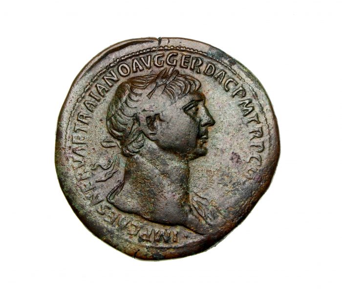 Trajan Bronze Sestertius 98-117AD : Silbury Coins