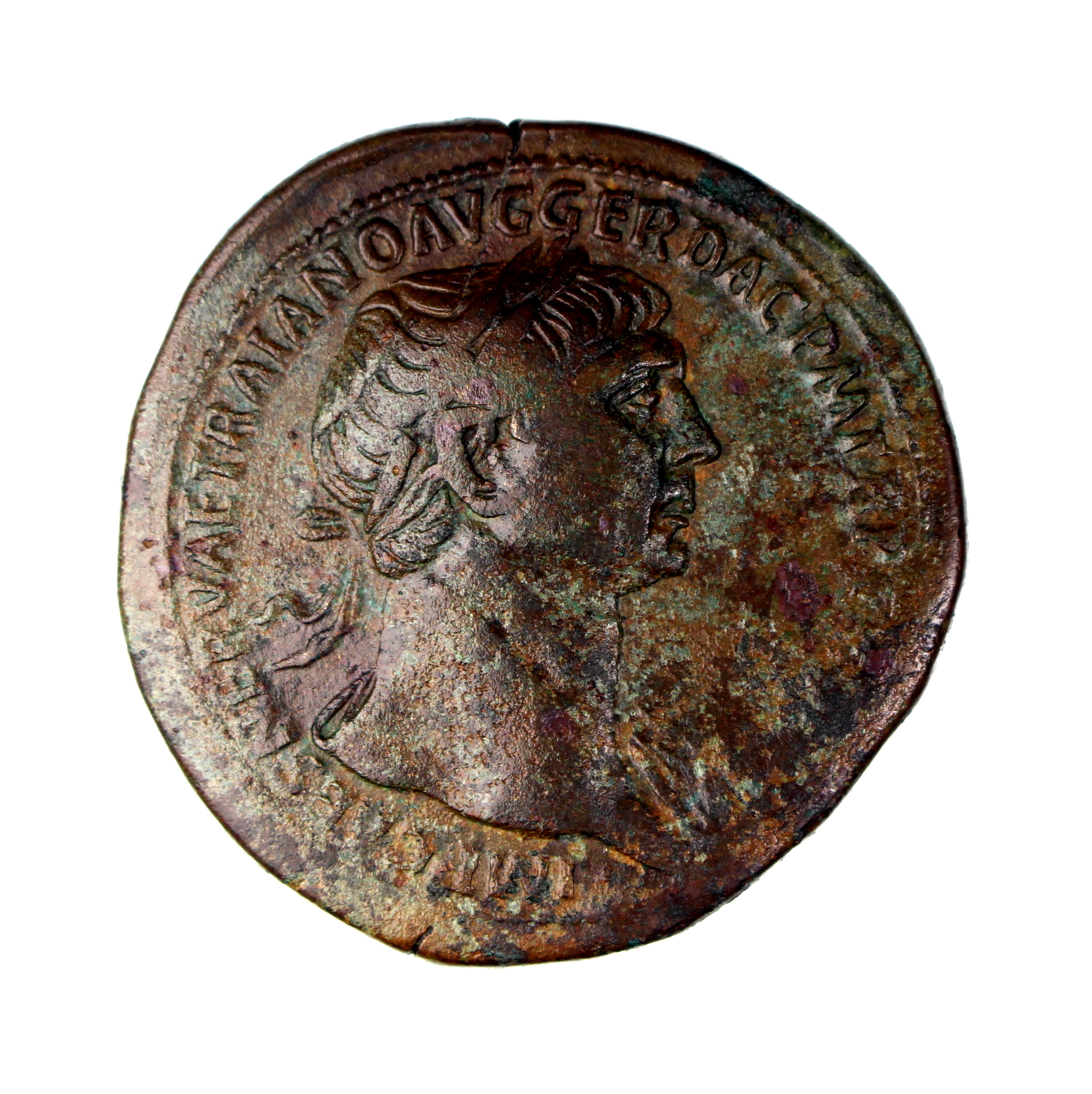 Trajan Bronze Sestertius 98-117AD : Silbury Coins