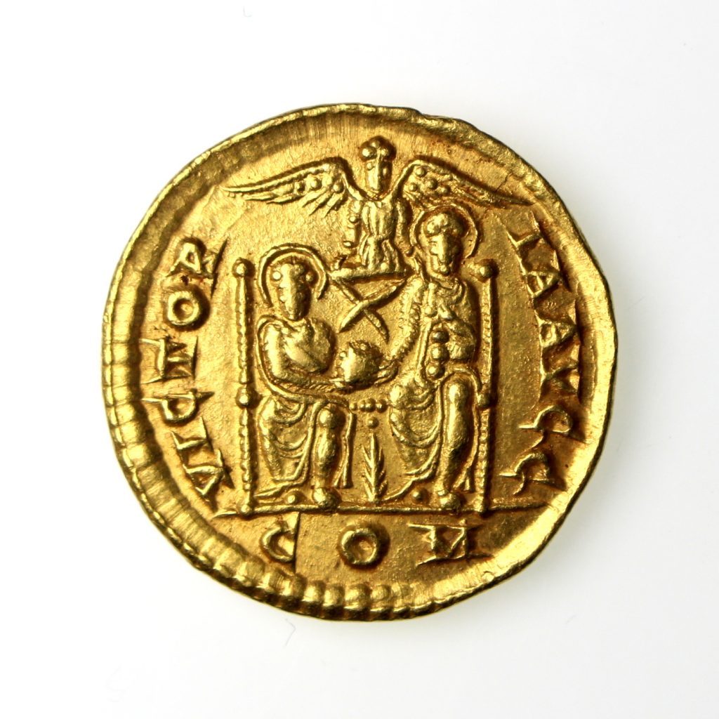 Arcadius Gold Solidus 383-408AD Constantinople : Silbury Coins