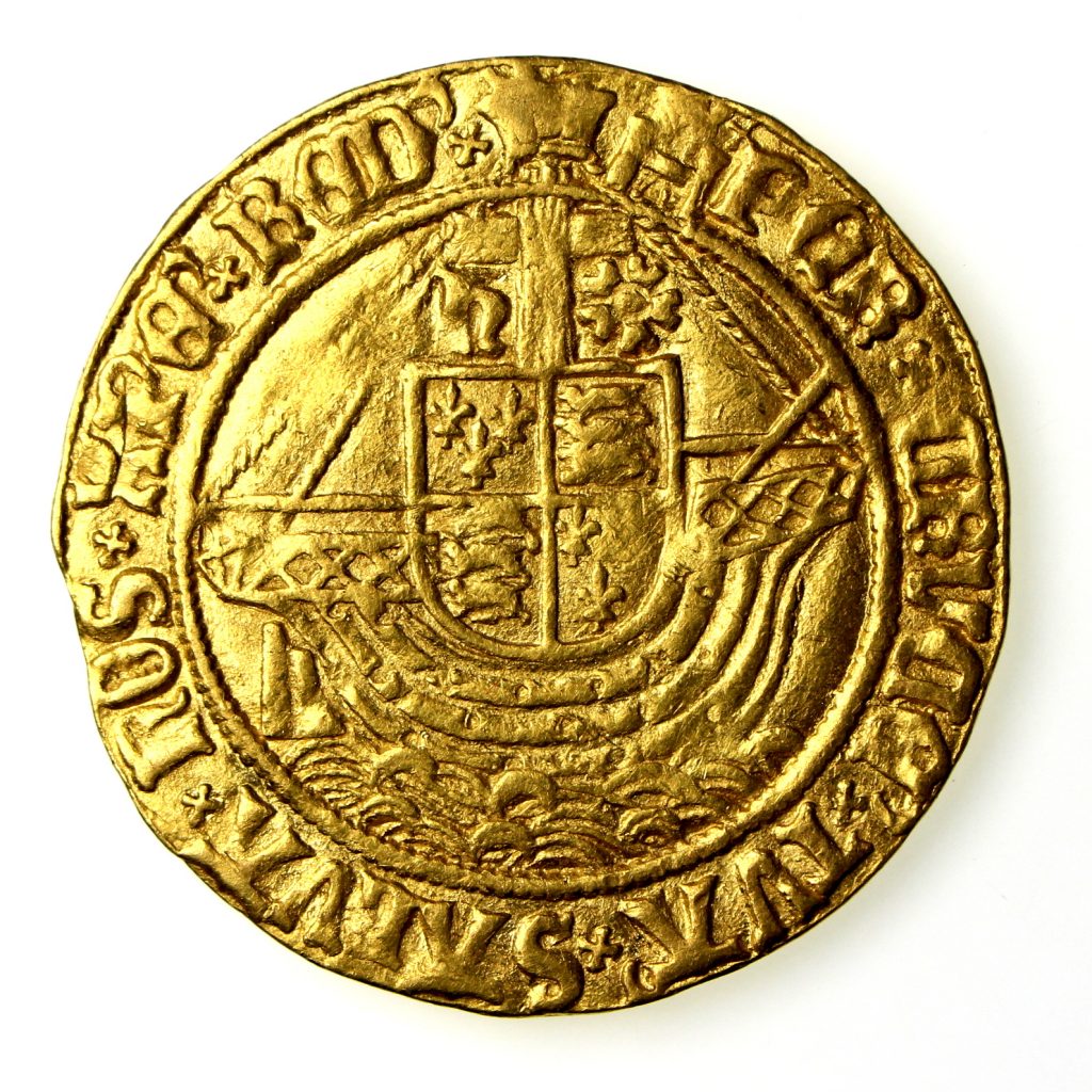 House of Tudor, Henry VIII 1509-1547AD Gold Angel 1st coinage 1509-26AD ...