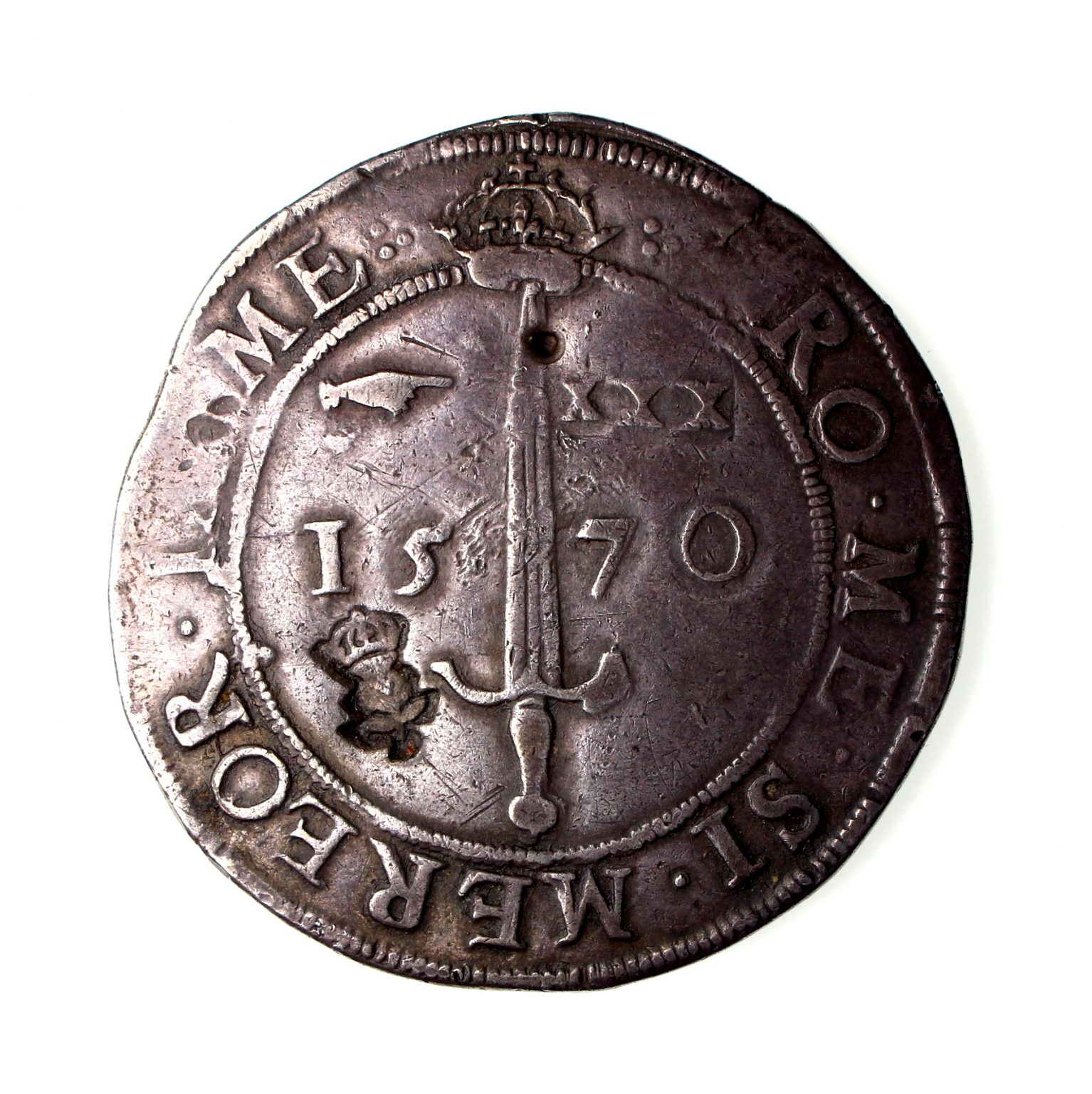 Scotland, James VI Silver Ryal 'sword dollar' 1st Coinage 1570AD ...