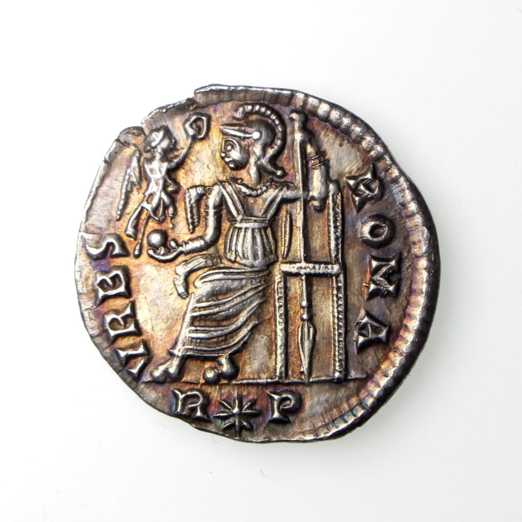 Theodosius I Silver Siliqua 379-395AD Rome : Silbury Coins