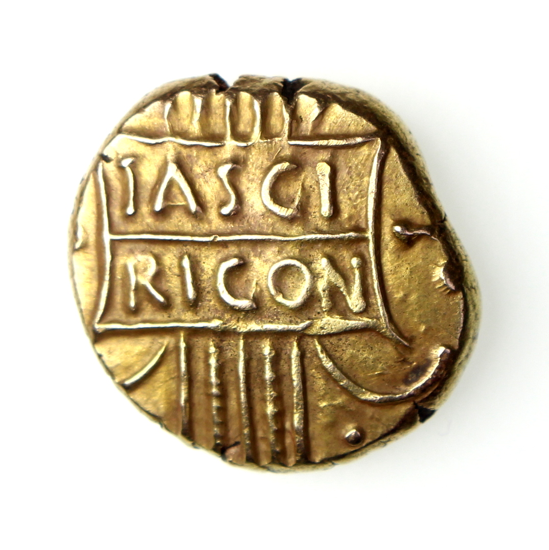 Catuvellauni Tasciovanus Gold Stater Tascio Ricon 25BC-10AD : Silbury Coins