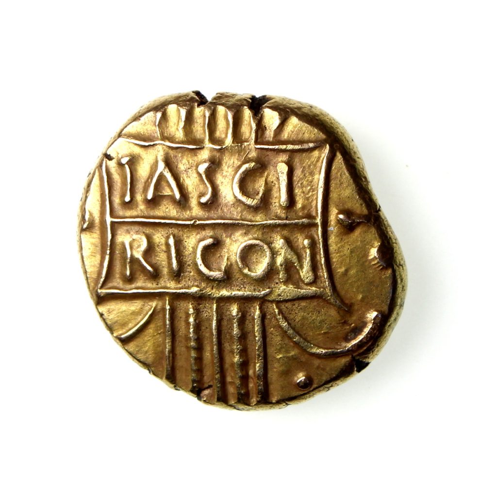 Catuvellauni Tasciovanus Gold Stater Tascio Ricon 25BC-10AD : Silbury Coins