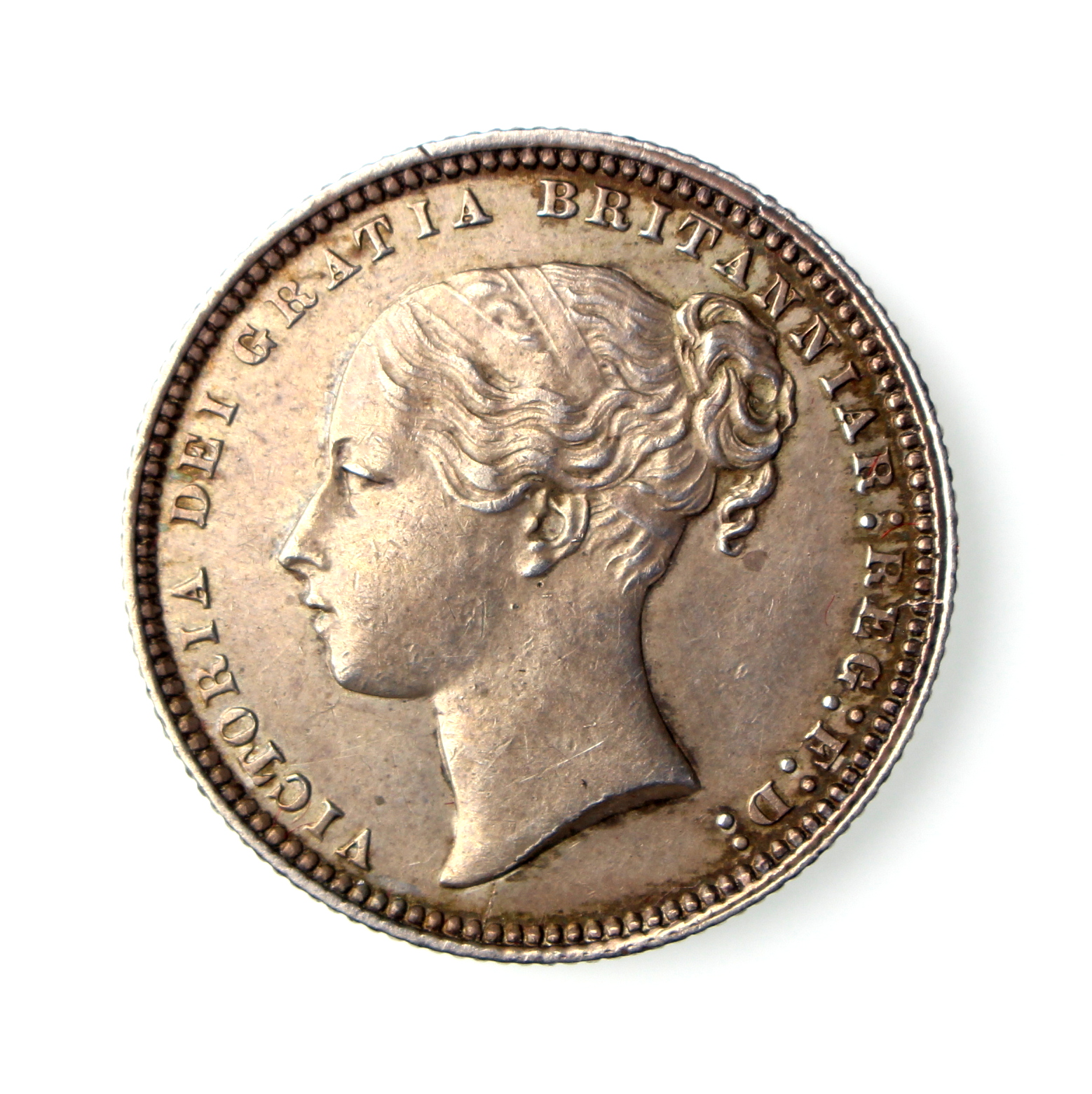 Victoria Silver Shilling 1837-1901AD 1871AD : Silbury Coins