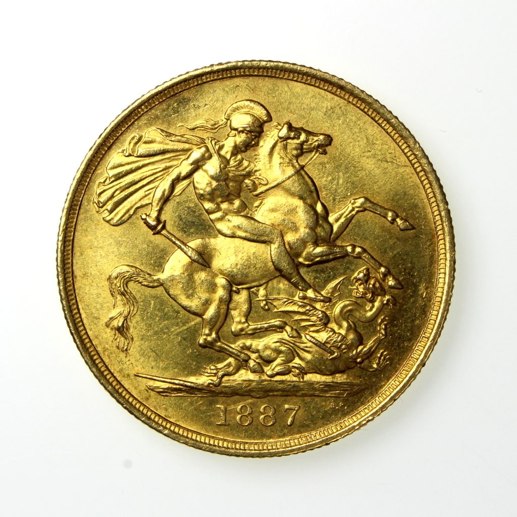 Victoria Gold Two Pound 1837-1901AD 1887AD : Silbury Coins