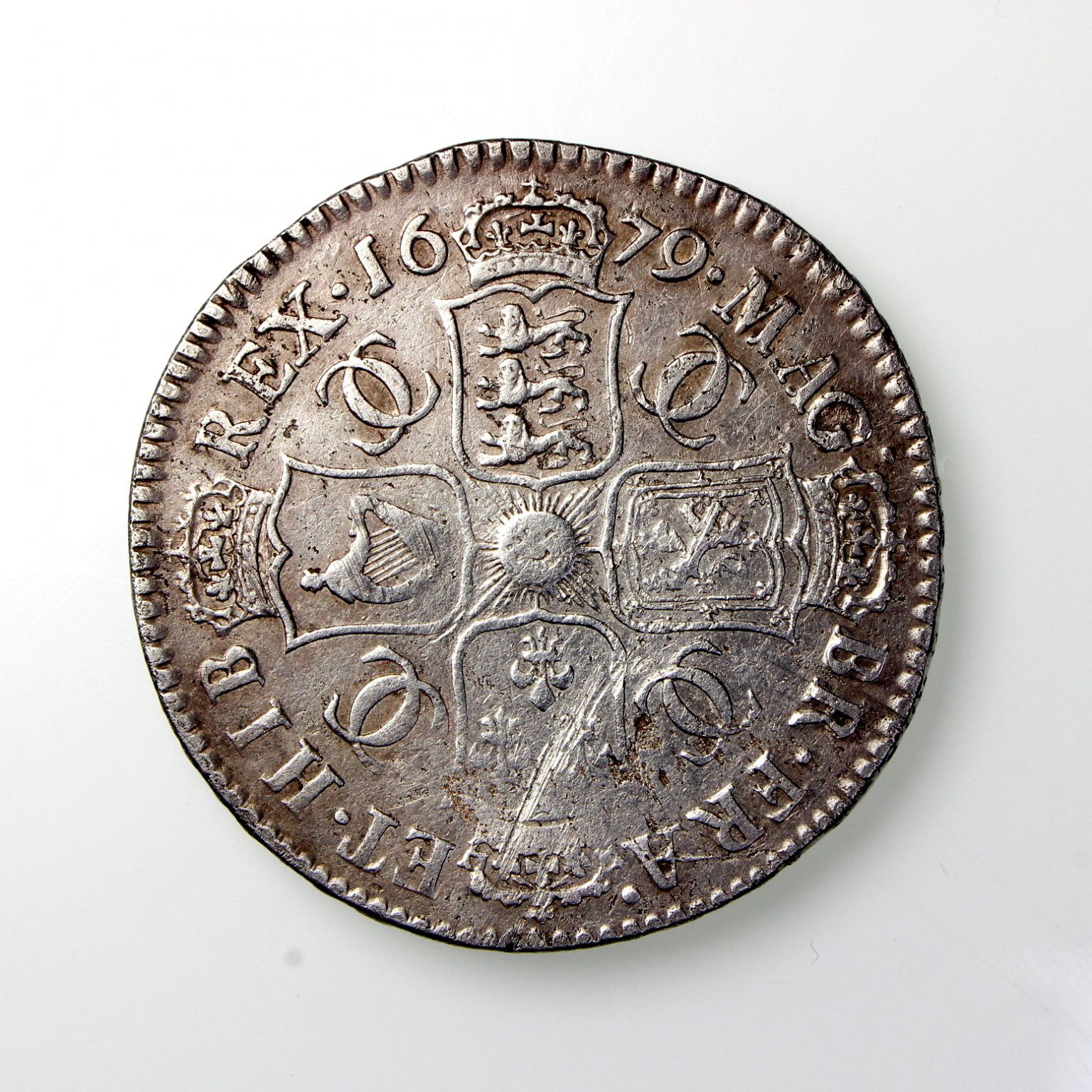 Charles II Silver Halfcrown 1660-1685AD 1679AD : Silbury Coins