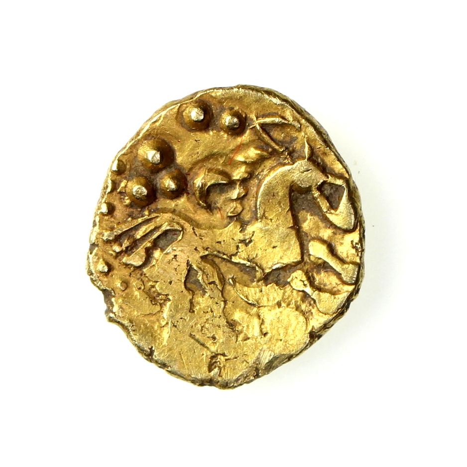 Celtic Gold Quarter Stater Gallo Belgic Ambiani F 150-50BC - Silbury ...
