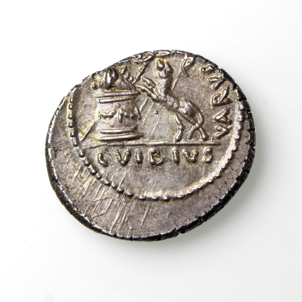C. Vibius Varus Silver Denarius 42BC - Silbury Coins : Silbury Coins