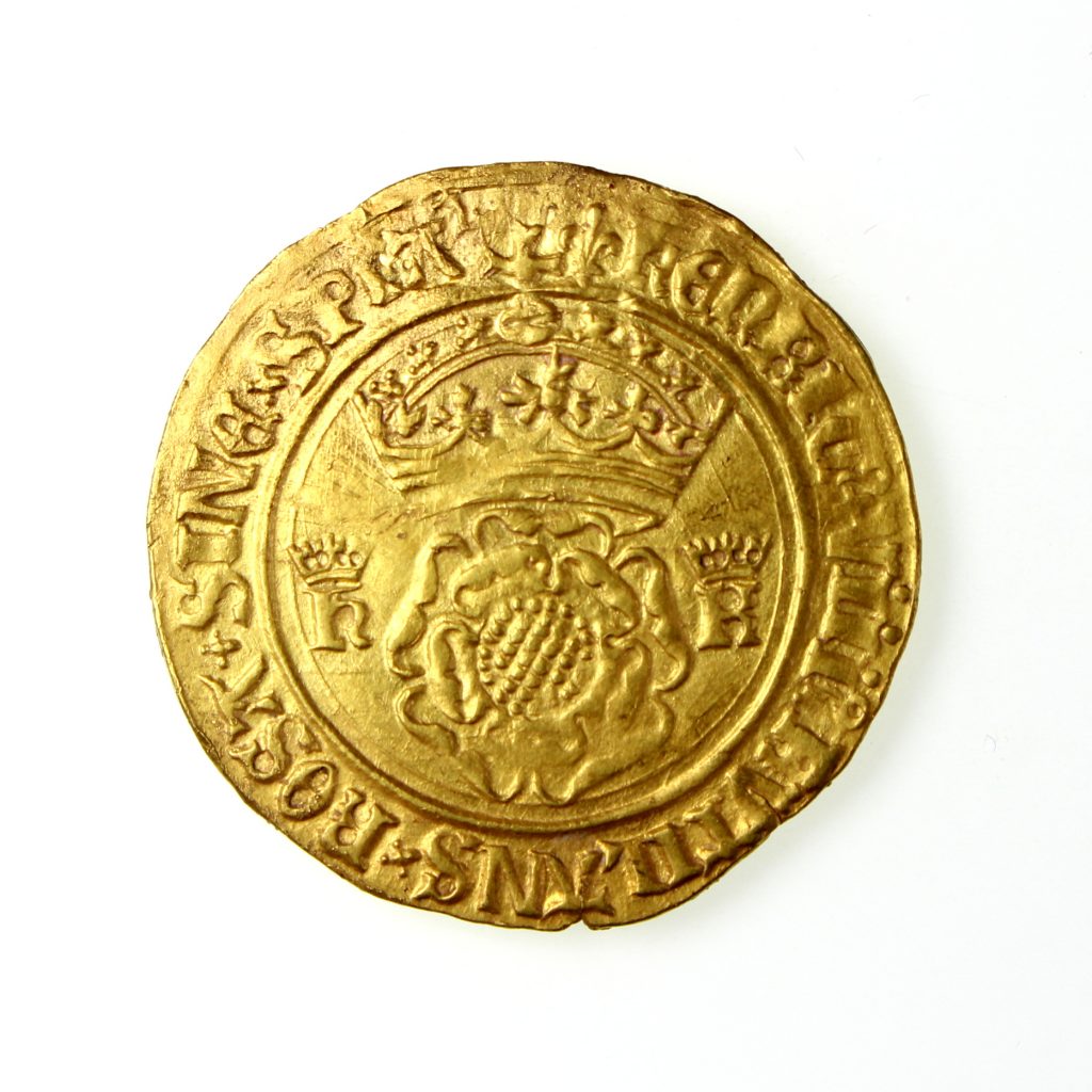 Henry VIII Gold Crown of the Double Rose 1509-1547AD HK both sides ...