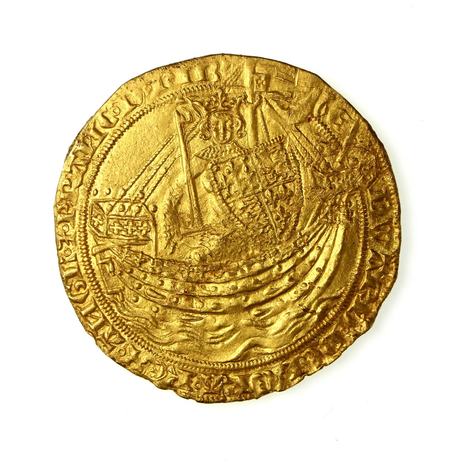 Edward III Gold Noble 1327-1377AD Pre-Treaty, Series C - Silbury Coins ...