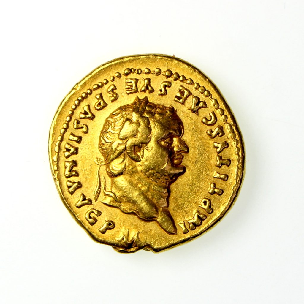 The Twelve Caesars Titus Gold Aureus 79-81AD Rome mint - Silbury Coins ...