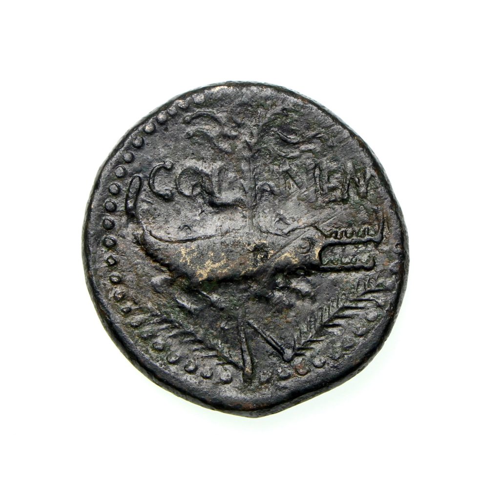 GAUL, Nemausus Augustus & Aprippa Bronze Dupondius 27BC-14AD - Silbury ...
