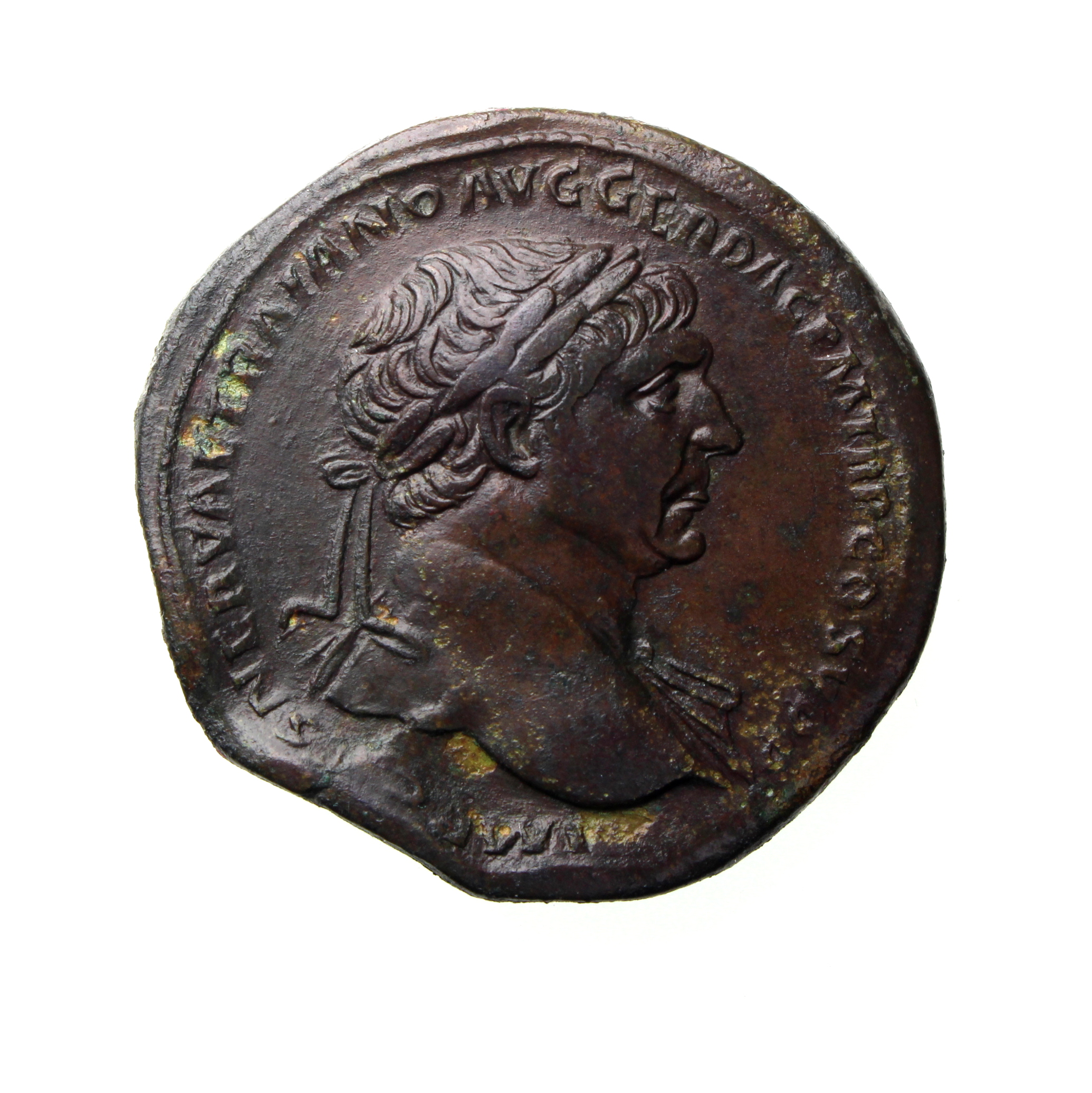 Trajan Bronze Sestertius 98-117AD wonderful portrait - Silbury Coins ...