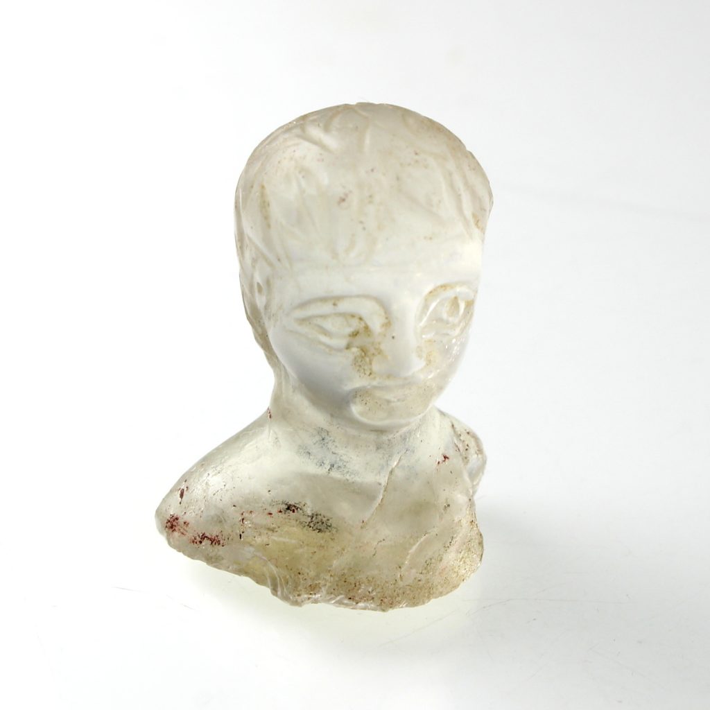 Roman Rock Crystal Bust of Youth - Silbury Coins : Silbury Coins