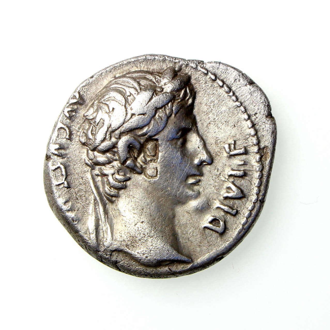 Augustus Silver Denarius 27BC-14AD Apollo holding Lyre - Silbury Coins ...