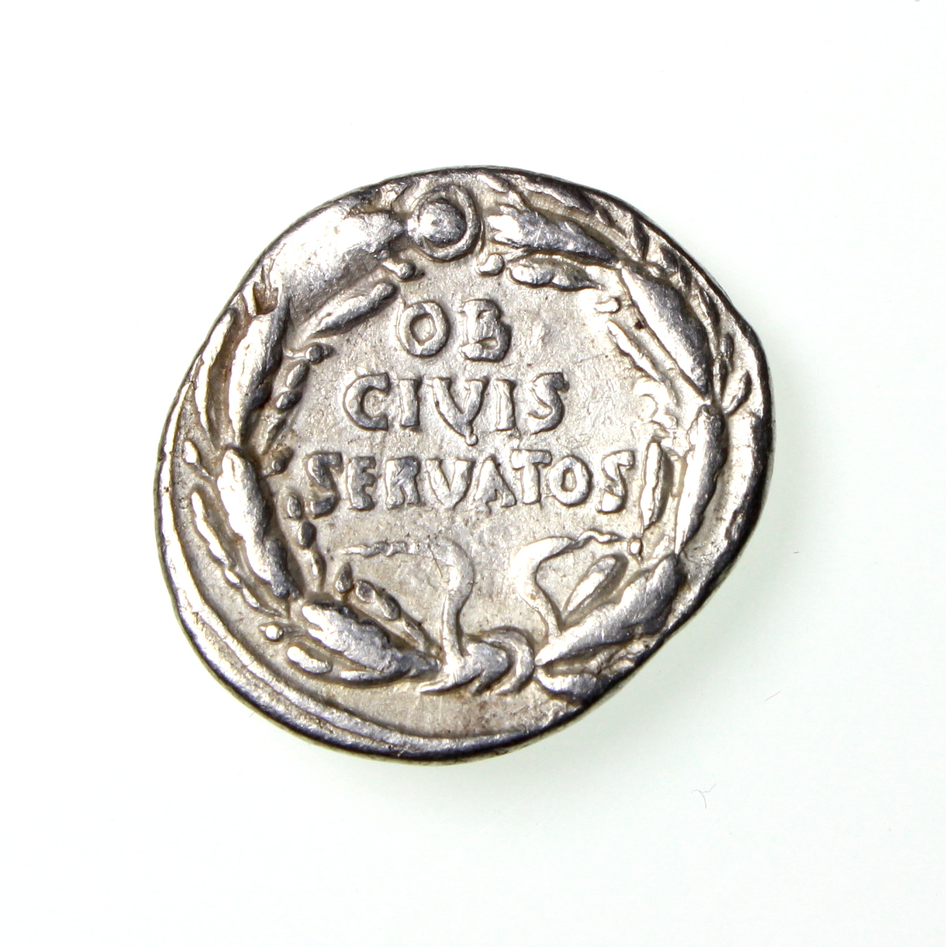 Augustus Silver Denarius 27BC-14AD Wreath - Silbury Coins : Silbury Coins