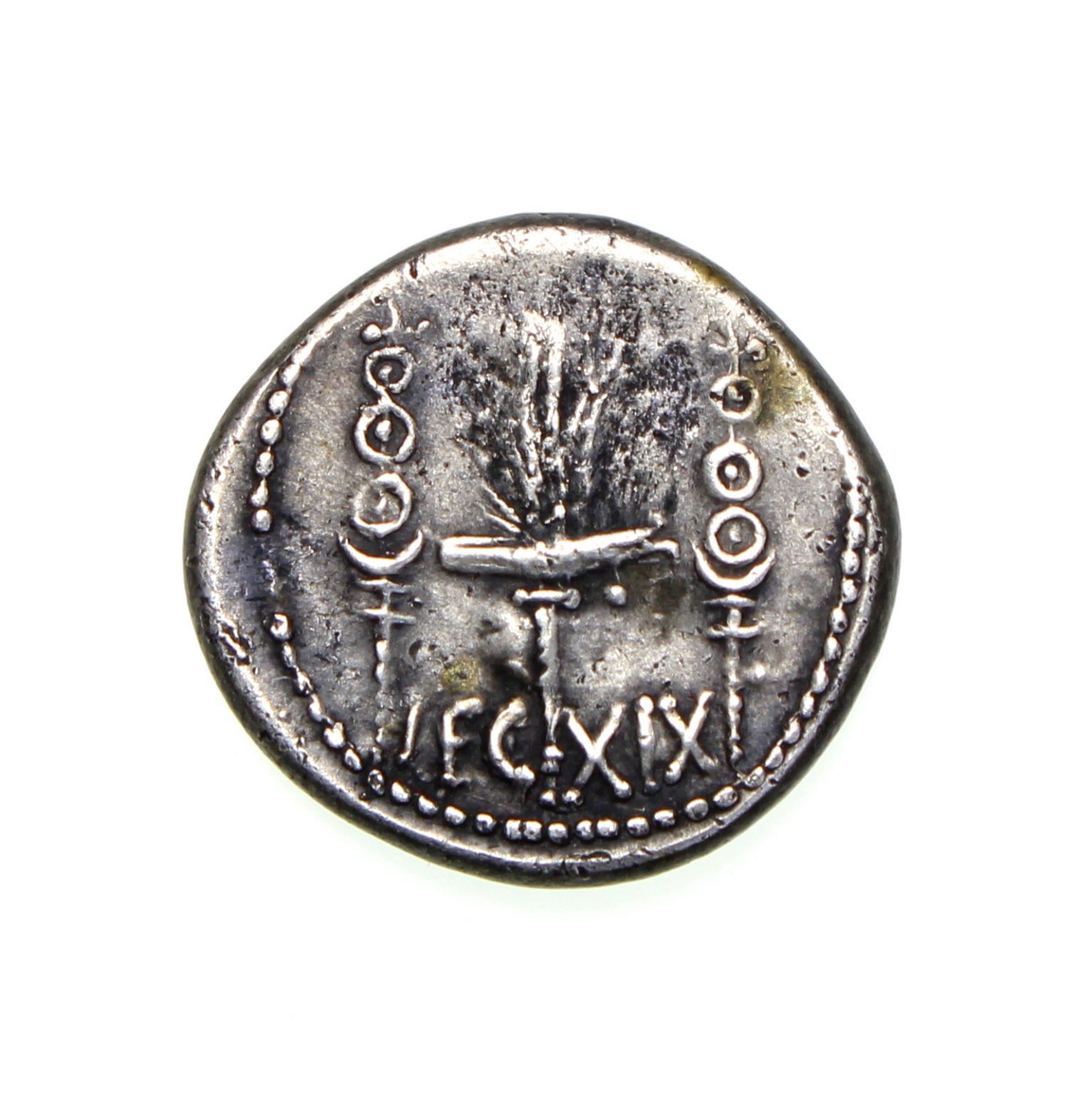 Mark Antony Silver Legionary Denarius 32-32BC Leg XIX - Silbury Coins ...