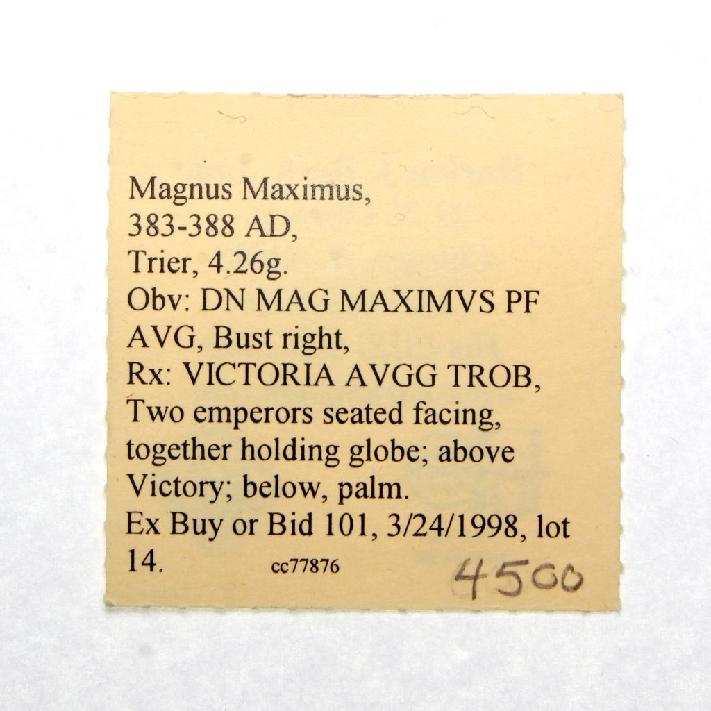 Magnus Maximus Gold Solidus 383-388AD Trier mint Rare - Silbury Coins ...