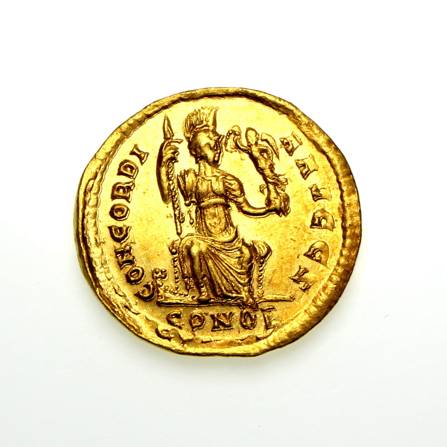 Honorius Gold Solidus 393-423AD Constantinople mint - Silbury Coins ...