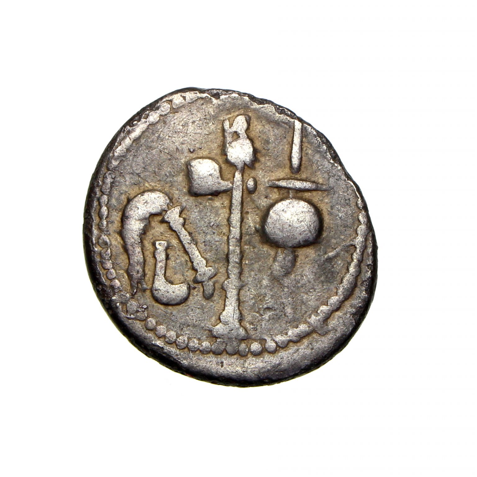 Julius Caesar Silver Denarius Military mint travelling with Caesar 49BC ...