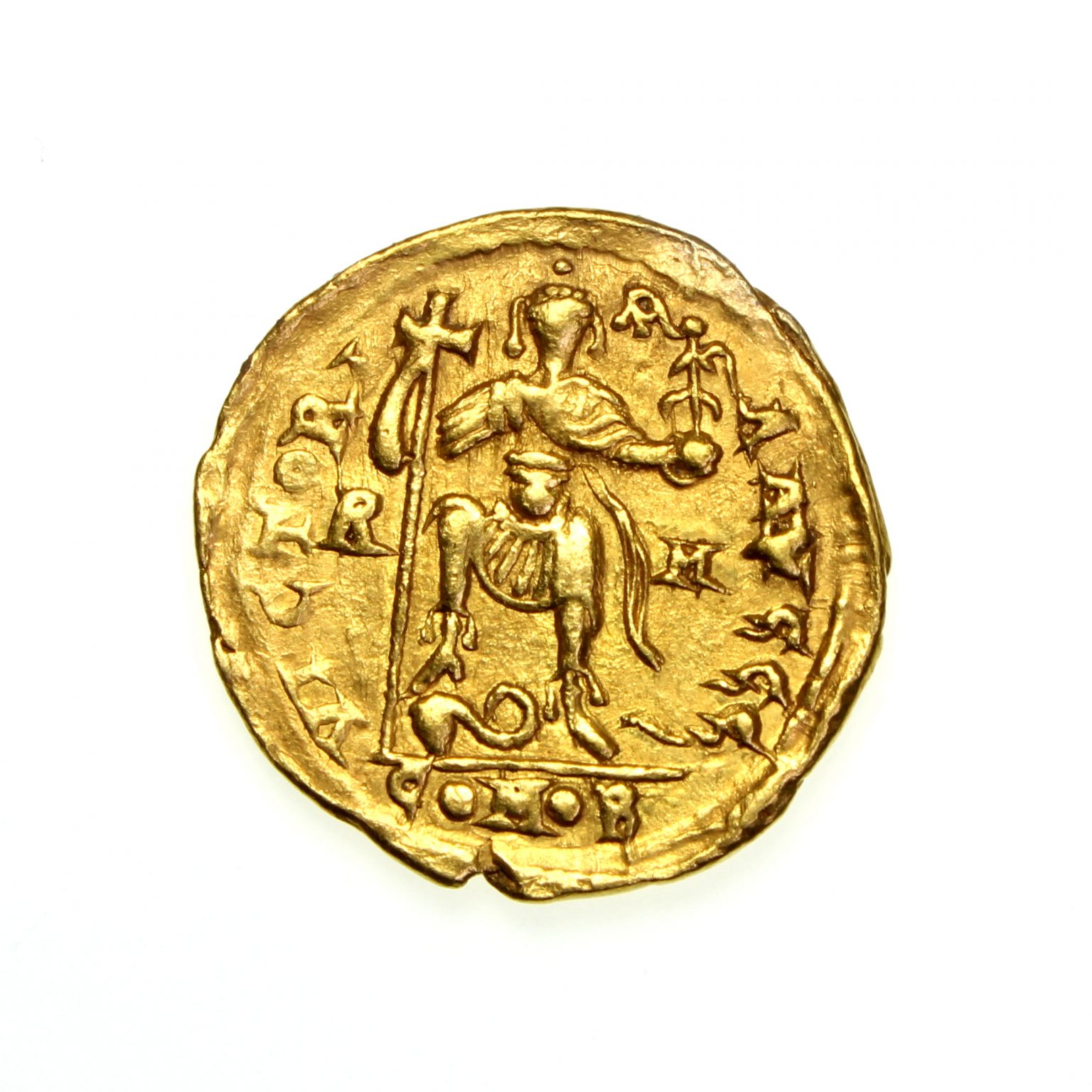 Valentinian III Gold Solidus 425-455AD Rome mint - Silbury Coins ...