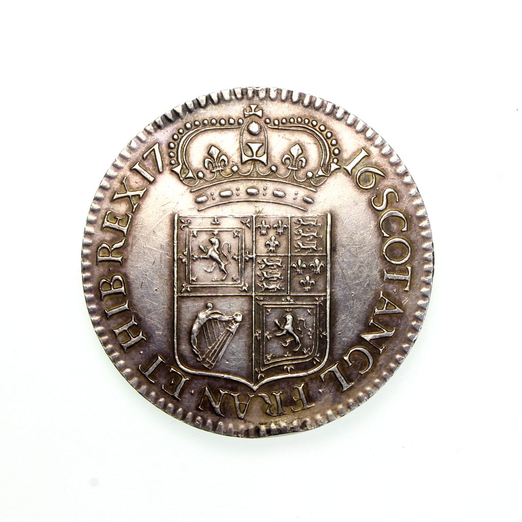 Scotland James VIII 'The Old Pretender' Silver Pattern Crown 1716AD ...