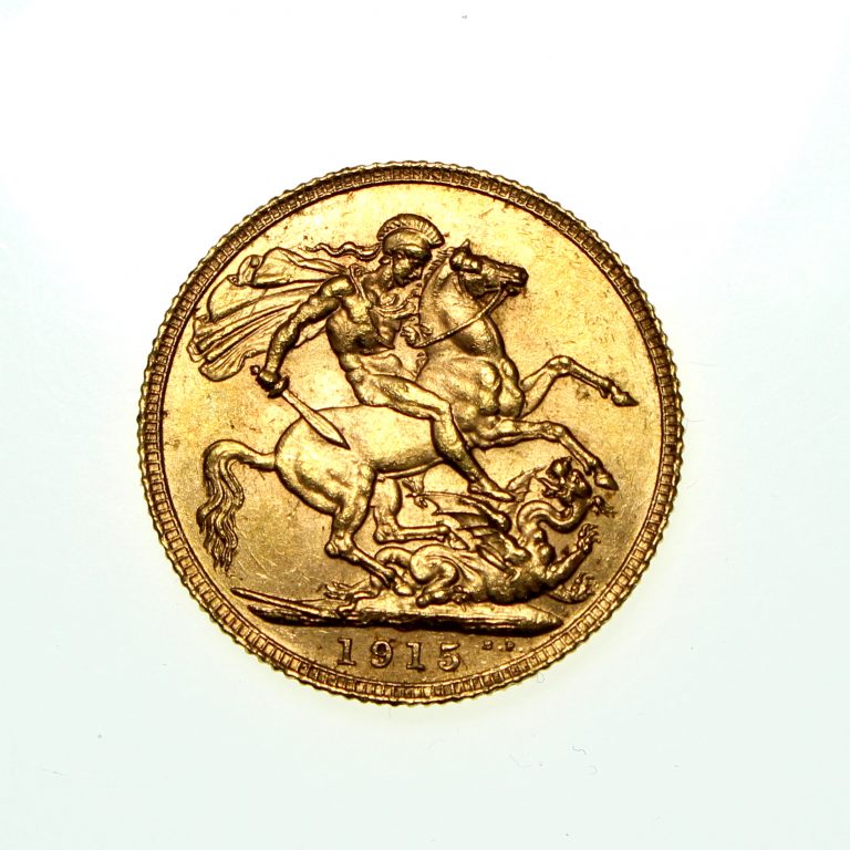 George V Gold Sovereign 1910-1936AD 1915AD - Silbury Coins : Silbury Coins