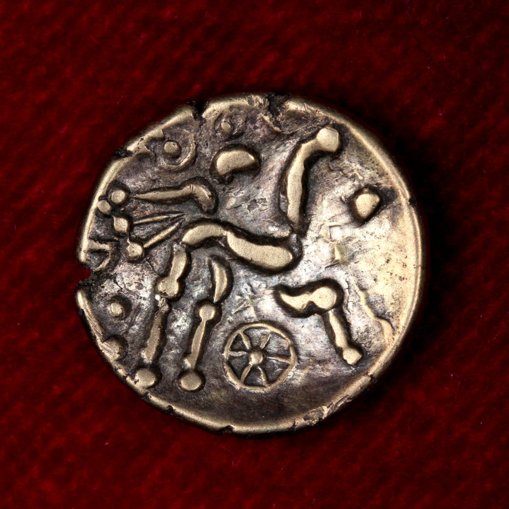 Dobunni Corio 50-5BC Gold Stater Triple tailed horse - Silbury Coins ...