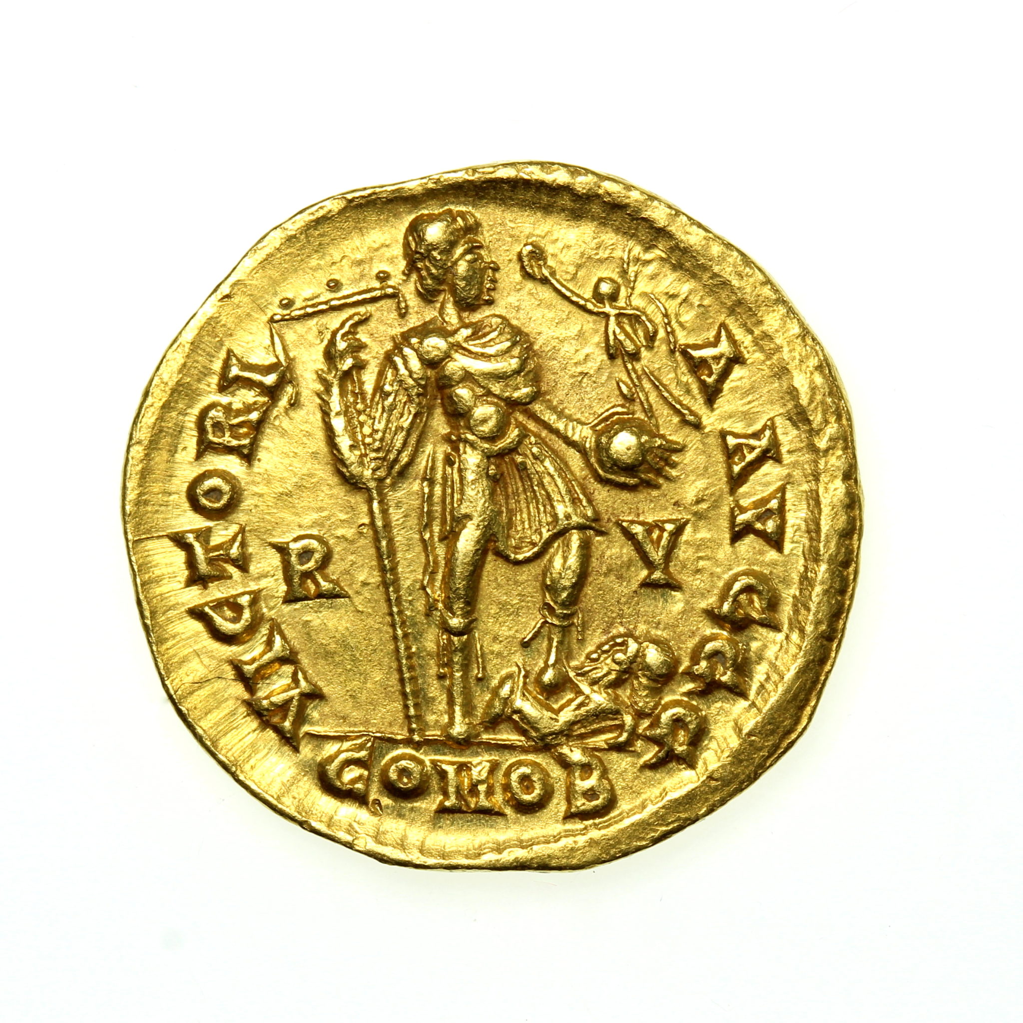 Honorius Gold Solidus 393-423AD Ravenna Mint - Silbury Coins : Silbury Coins