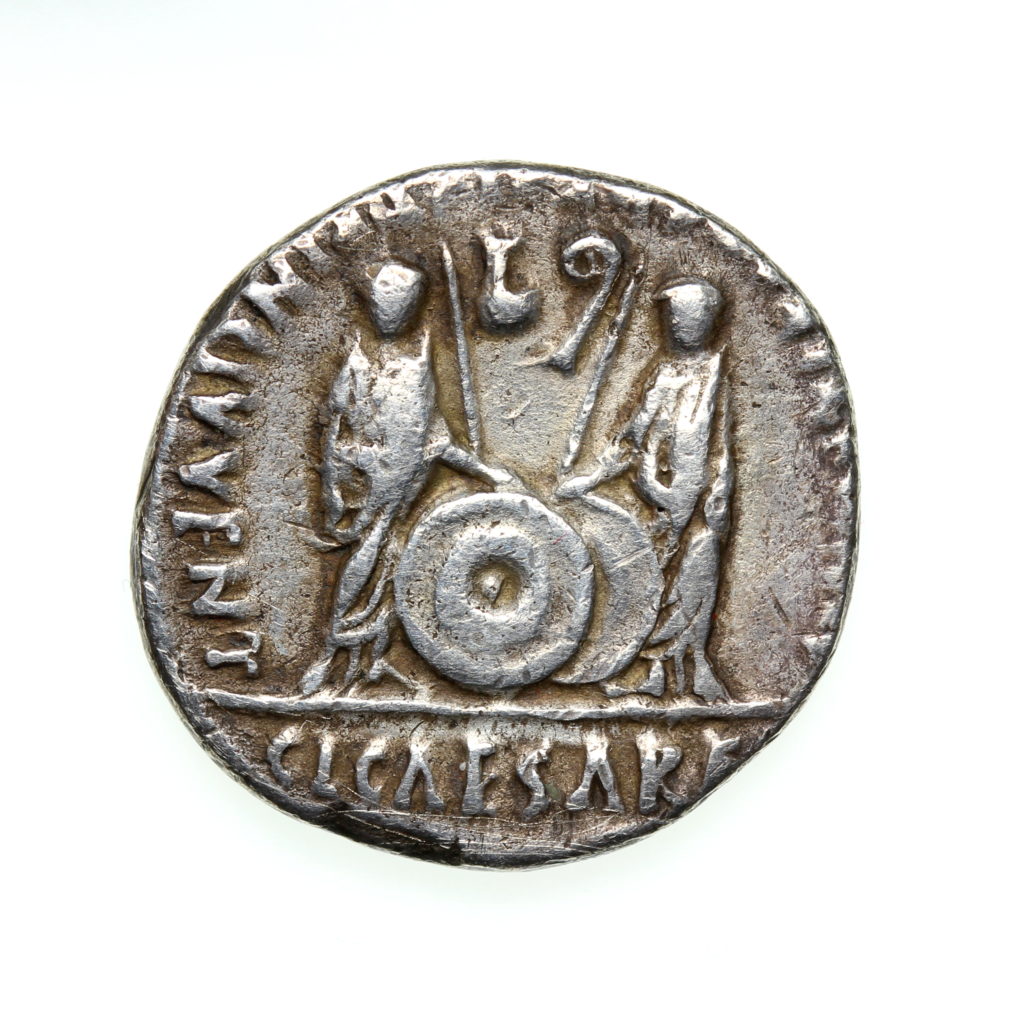Augustus 27BC-14AD Silver Denarius Gaius and Lucius - Silbury Coins ...