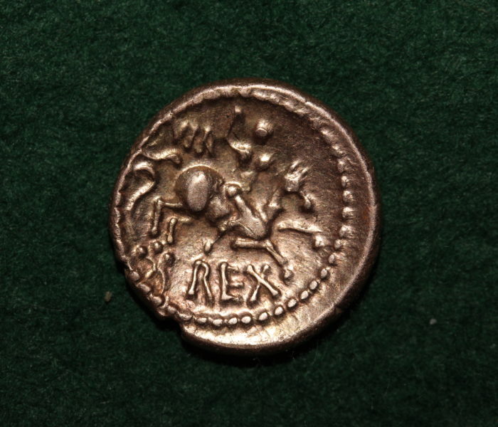 Atrebates Verica Warrior Rex Gold Stater 10-40AD. - Silbury Coins ...