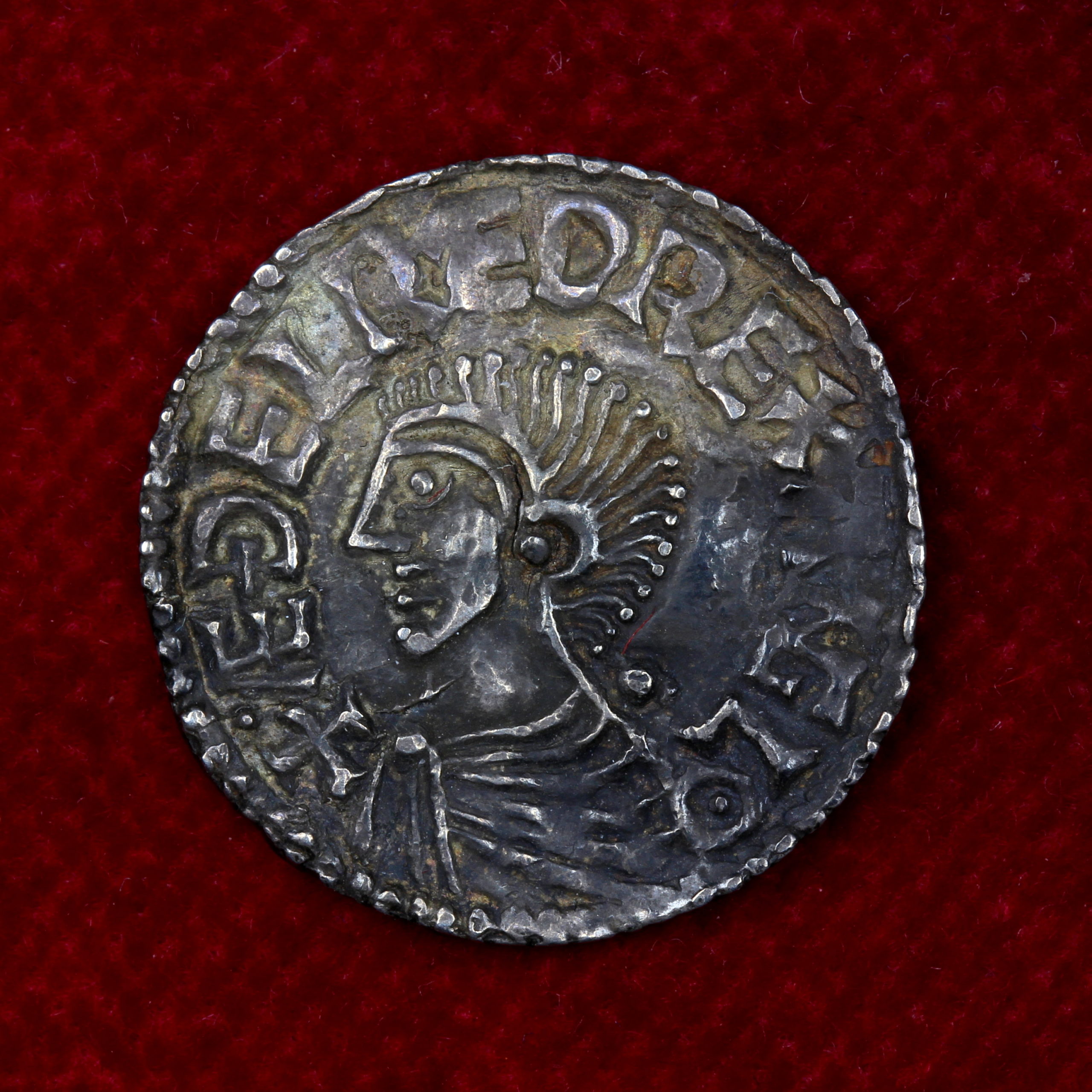 Aethelred II 978-1016AD Silver Penny Long Cross Type London mint - Silbury Coins : Silbury Coins