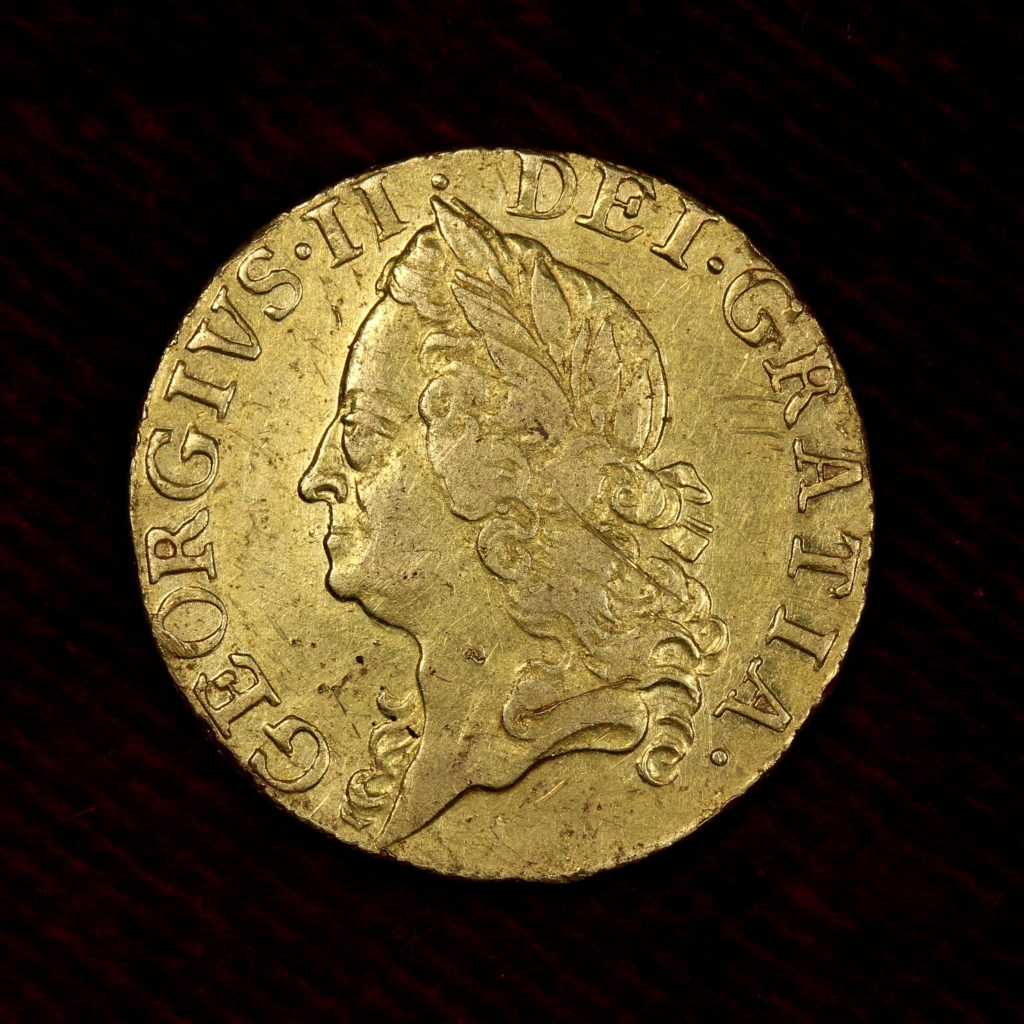 George II 1727-1760AD Gold Half Guinea 1753AD Old Laureate Head ...