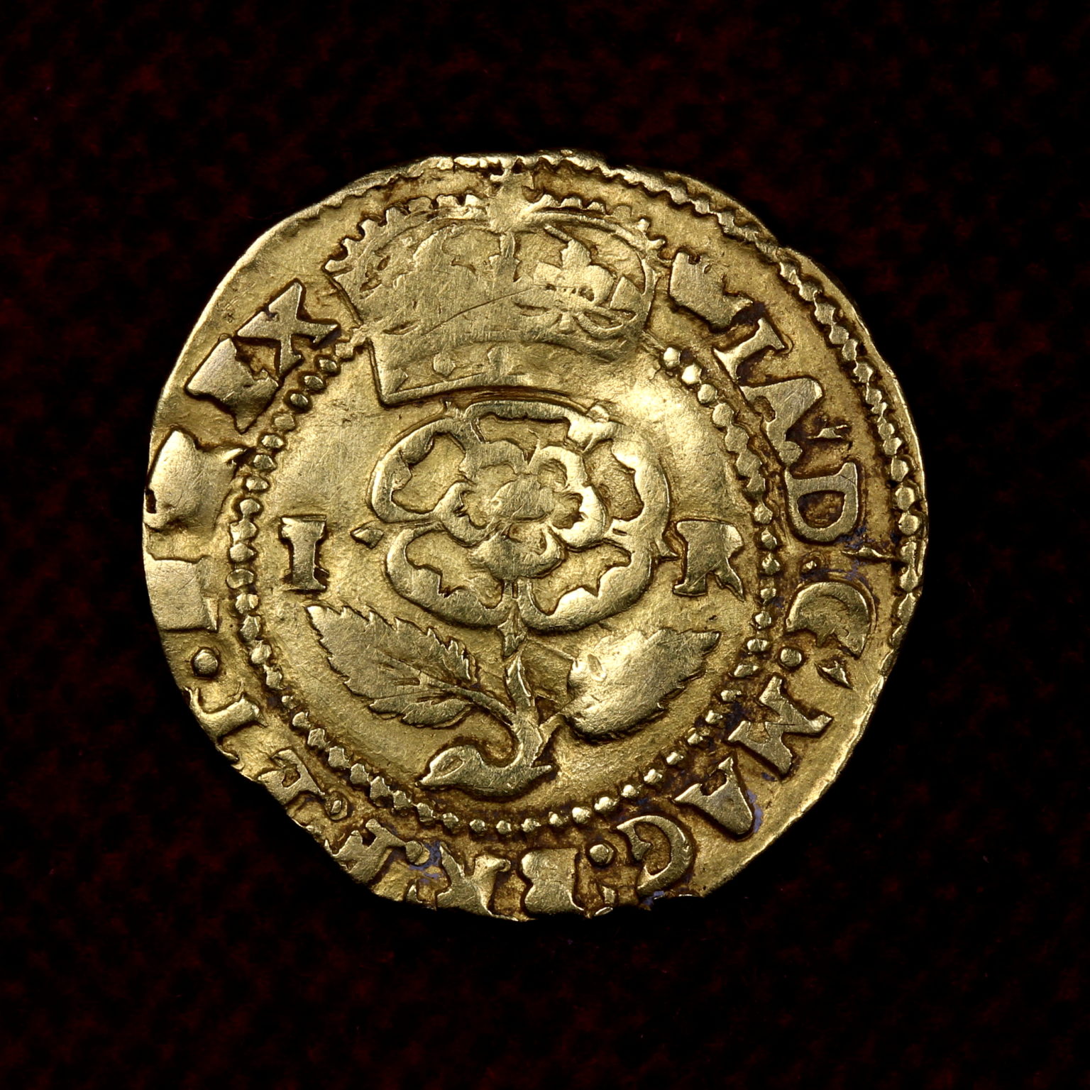 James I 1603-1625AD Gold Thistle Crown Second coinage mm. Coronet ...