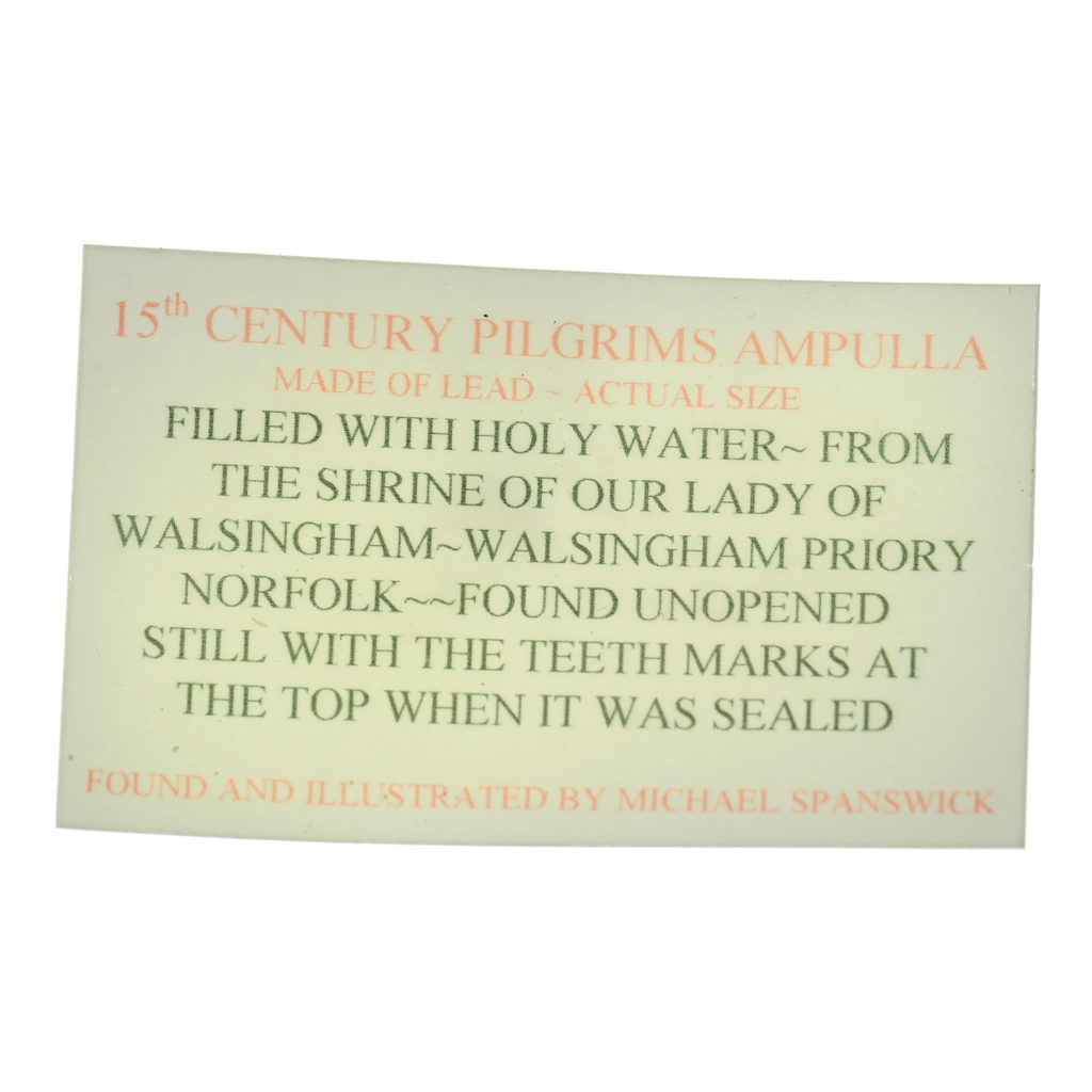 Medieval Lead Pilgrims Ampulla - 15th Century AD - Silbury Coins ...