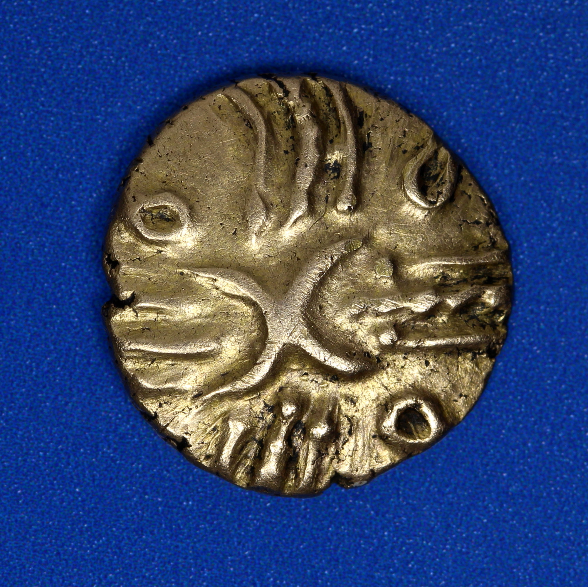 Catuvellauni Tasciovanus 25BC-10AD Gold Quarter Stater Tasciovanus ...
