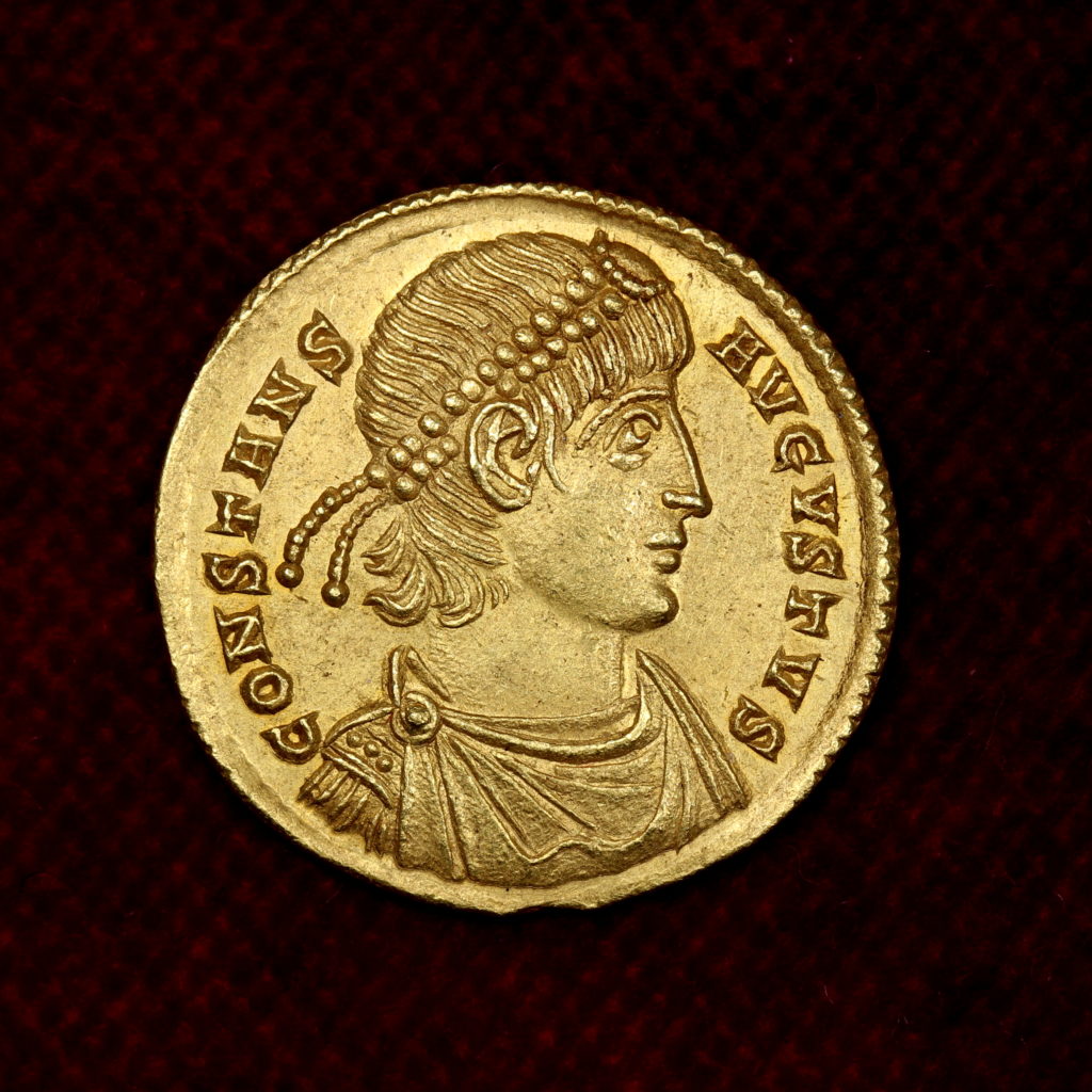 Constans 337-350AD Gold Solidus Trier mint - Extremely Fine - Silbury ...