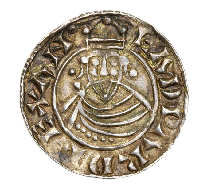 Edward The Confessor 1042-1066Ad Silver Penny Facing Bust type London ...