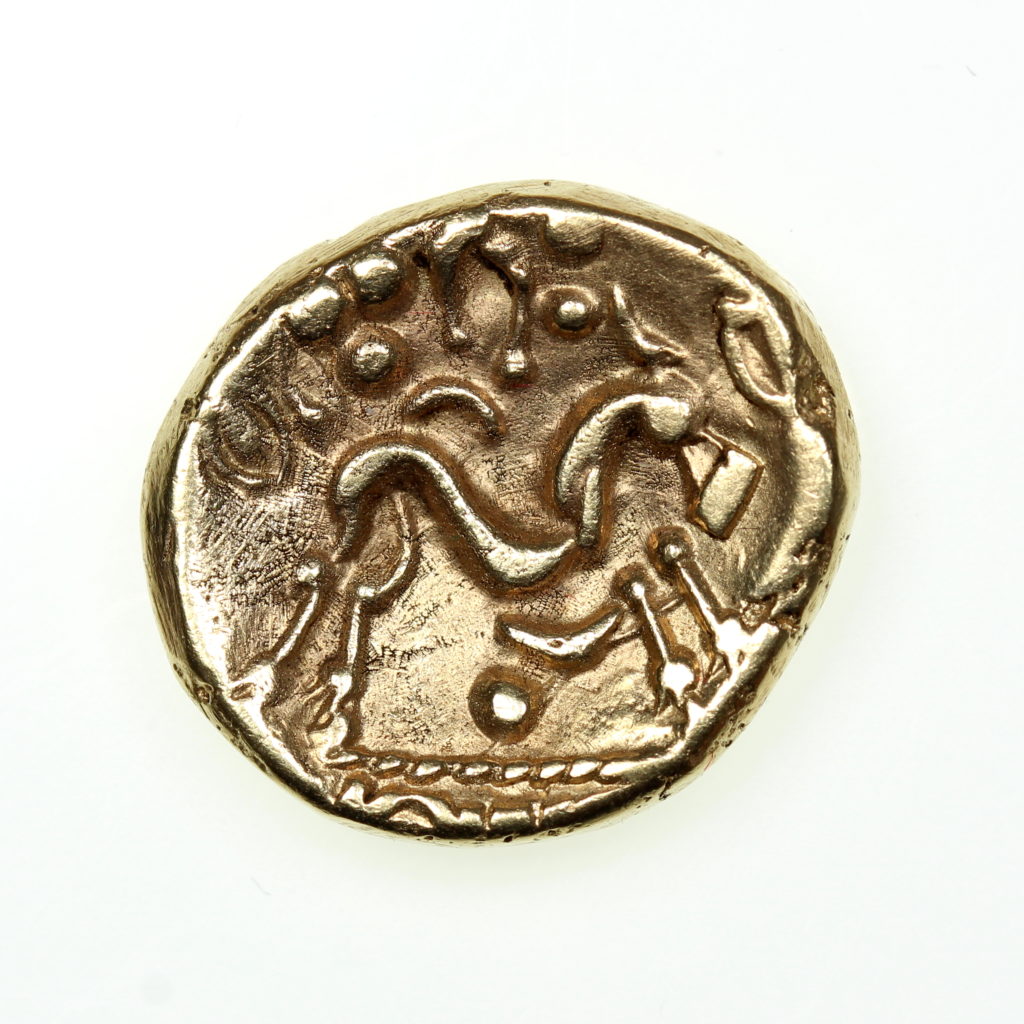 Gallo Belgic Ambiani Gold Stater Circa 50BC Gallic War Uniface ...