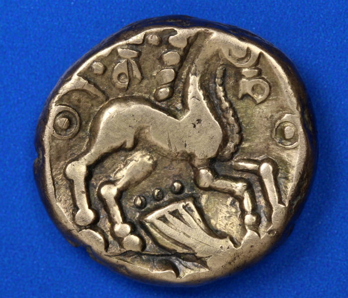 Catuvellauni & Trinovantes Addedomaros 45-25BC Gold Stater - Silbury ...