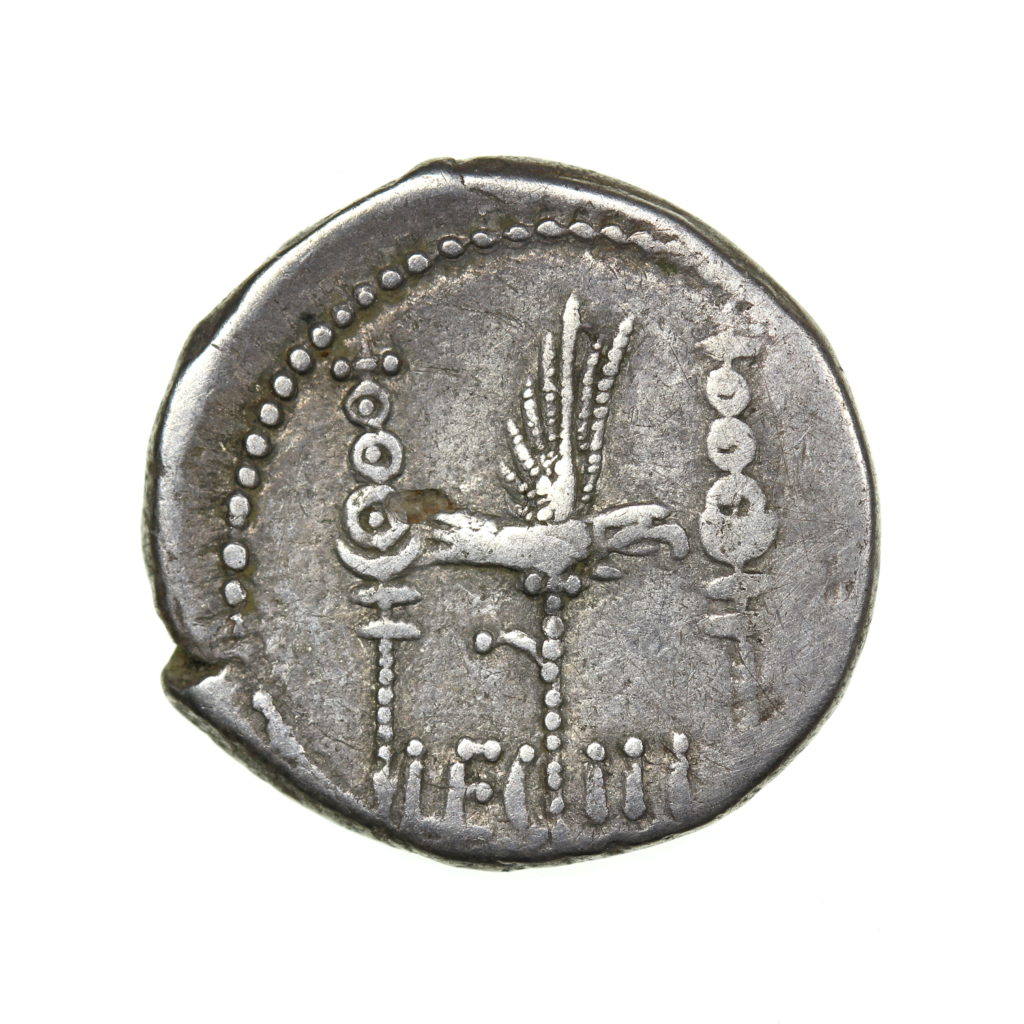 Mark Antony 32-31BC Silver Legionary Denarius LEG III - Silbury Coins ...