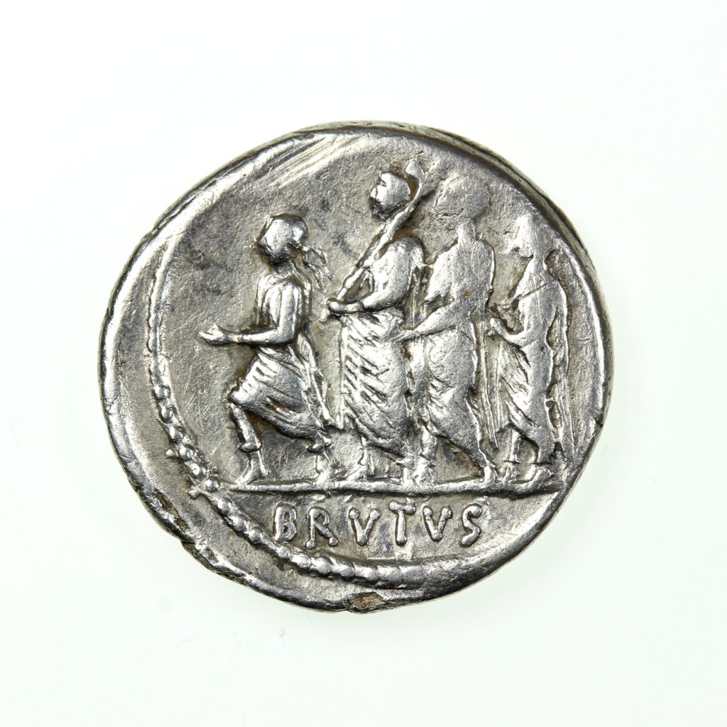Roman Republic M. Junius Brutus Silver Denarius 54BC - Silbury Coins ...