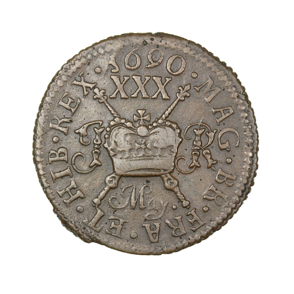 Ireland James II 1685-1691AD Gunmoney Halfcrown May 1690AD - Silbury ...