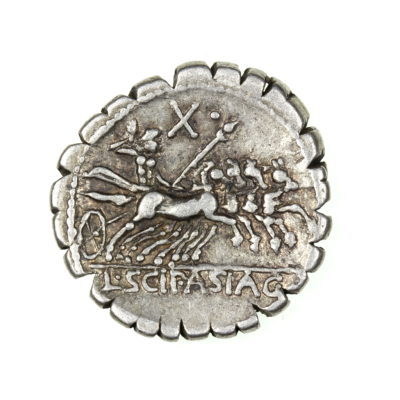Roman Republic L. Cornelius Scipio Silver Denarius 106BC - Silbury ...